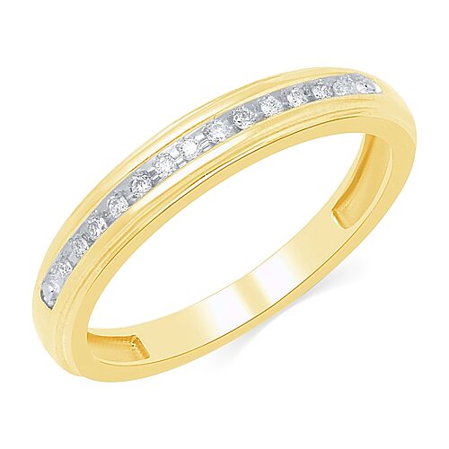Click here for Womens Natural White Diamond 10K Gold Band  8 prices