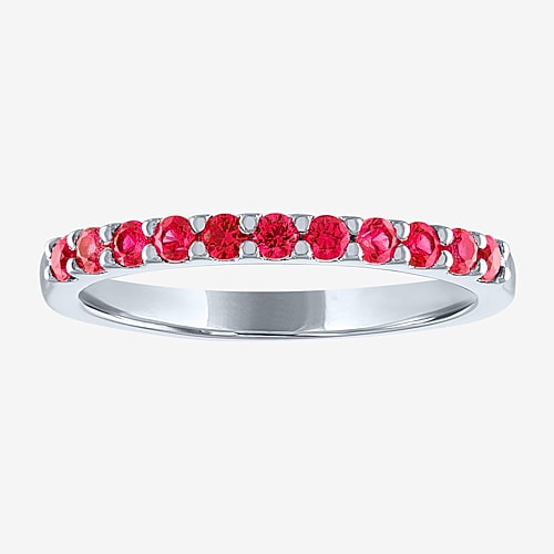 Click here for Gemstone Sterling Silver Stackable Ring  7  Ruby prices