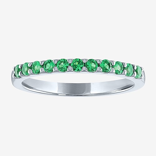 Click here for Gemstone Sterling Silver Stackable Ring  8  Emeral... prices