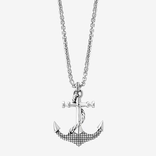 Click here for Effy Final Call Mens Sterling Silver Anchor 22 Inc... prices