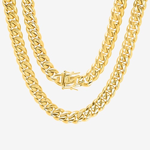 Click here for Mens 18K Gold Over Stainless Steel Hypoallergenic... prices