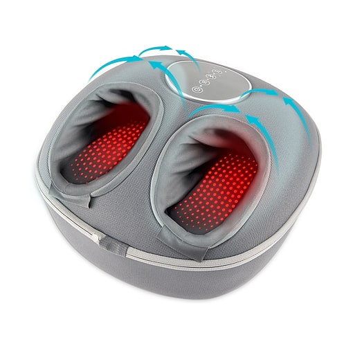 Click here for Shiatsu Air Deluxe Foot Massager with Heat - Gray prices