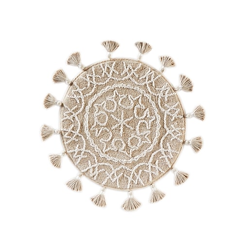 Click here for Saturday Knight Neutral Nuances Medallia Bath Rug... prices