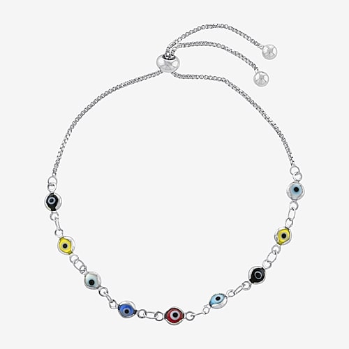 Click here for Multi color Glass Guardian Eye Adjustable Bracelet... prices