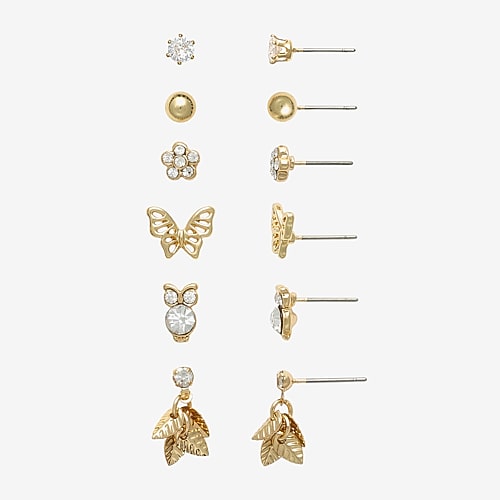 Click here for Mixit Womens Cubic Zirconia Butterfly Flower Hypoa... prices