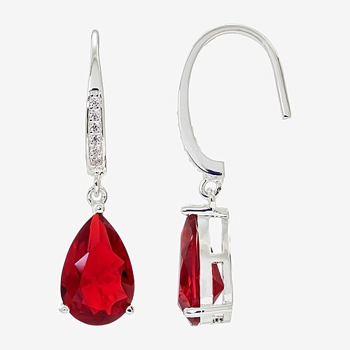 Click here for Sparkle Allure Womens Red Crystal Pure Silver Over... prices