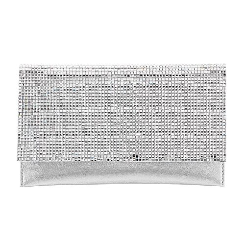 Click here for I. Miller Rylen Crystal Clutch  One Size  Silver prices