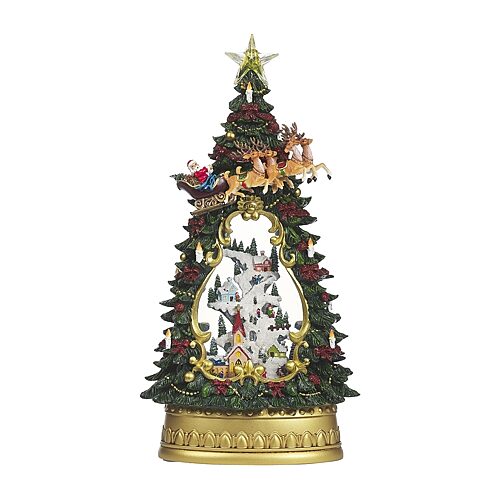 Click here for Roman 13.5 Led Village Tree & Church Lighted Chris... prices