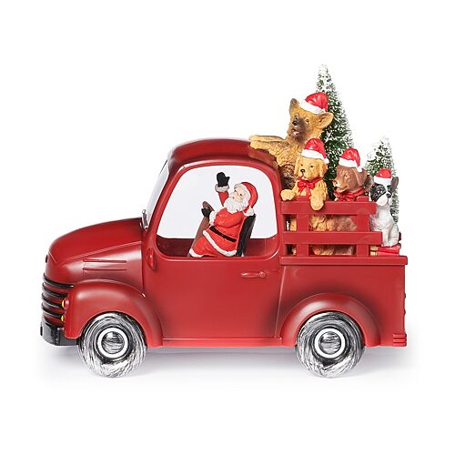 Click here for Roman 7.75 Lighted Truck With Dogs Lighted Christm... prices