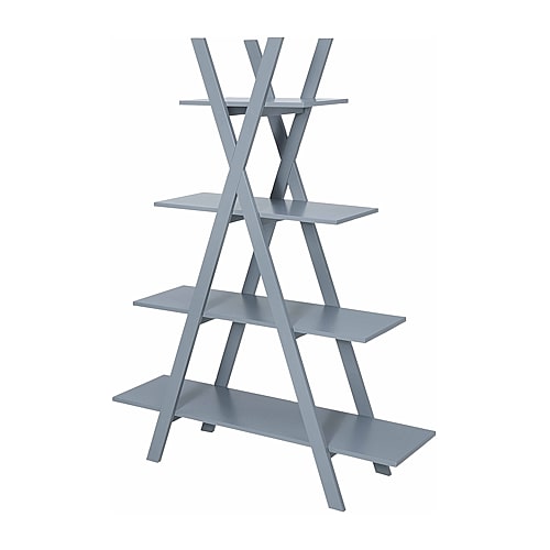 Click here for Oxford 4-Shelf Bookcase  One Size  Gray prices