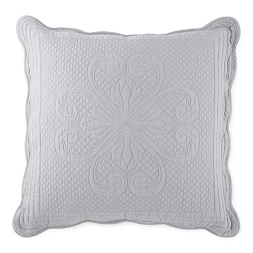 Click here for Hudson & Main Audrey Euro Sham  One Size  Gray prices