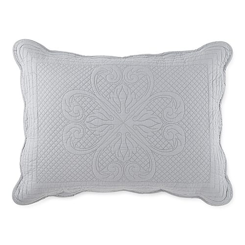Click here for Hudson & Main Audrey Pillow Sham  One Size  Gray prices