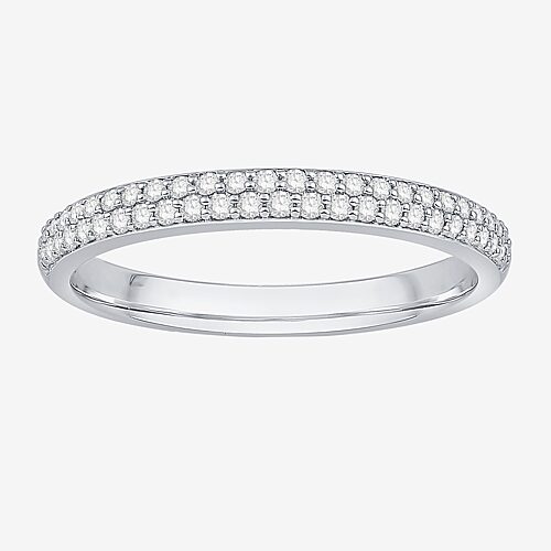 Click here for Micro Pave Womens 2MM 1/4 CT. T.W. Natural White D... prices