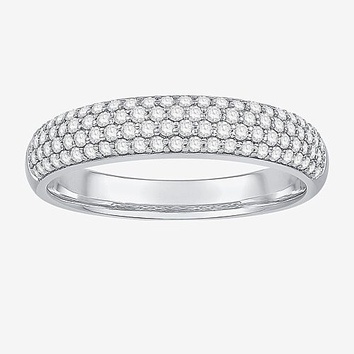 Click here for Micro Pave Womens 4MM 1/2 CT. T.W. Natural White D... prices