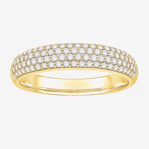 Click here for Micro Pave Womens 4MM 1/2 CT. T.W. Natural White D... prices