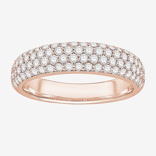 Click here for Micro Pave Womens 4MM 1 CT. T.W. Natural White Dia... prices