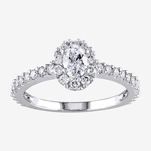 Click here for Womens 1 CT. T.W. Natural White Diamond 14K Gold O... prices