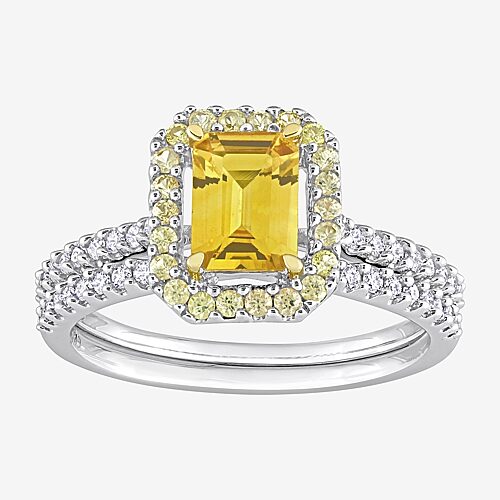 Click here for Womens 1/4 CT. T.W. Genuine Yellow Sapphire 14K Go... prices