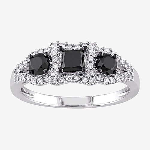 Click here for Midnight Black Womens 1 CT. T.W. Natural Black Dia... prices