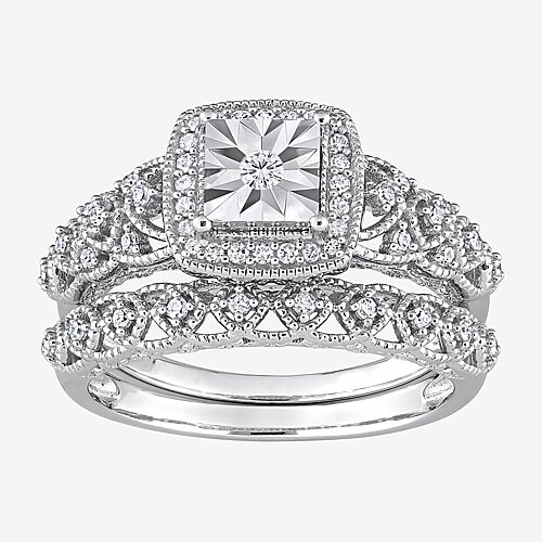 Click here for Womens 1/3 CT. T.W. Natural White Diamond Sterling... prices
