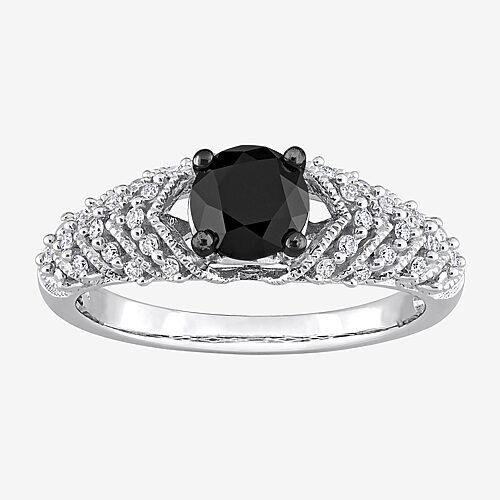 Click here for Womens 7/8 CT. T.W. Natural Black Diamond 14K Gold... prices