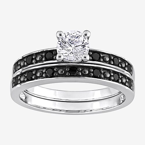 Click here for Womens 1/5 CT. Natural Black Diamond Sterling Silv... prices