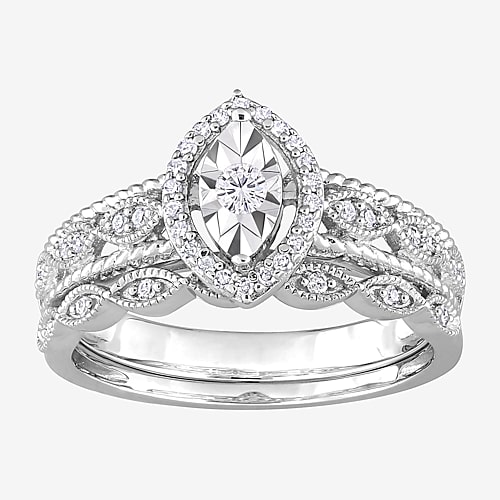 Click here for Womens 1/5 CT. Natural White Diamond Sterling Silv... prices