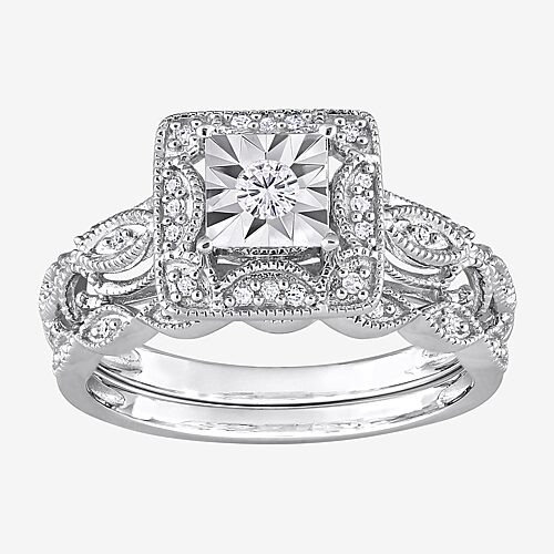 Click here for Womens 1/5 CT. Natural White Diamond Sterling Silv... prices