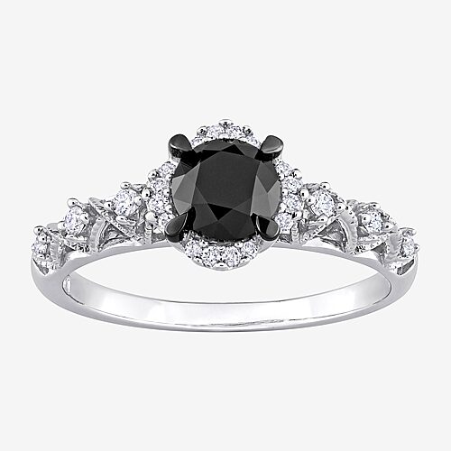Click here for Womens 3/4 CT. T.W. Natural Black Diamond 14K Gold... prices