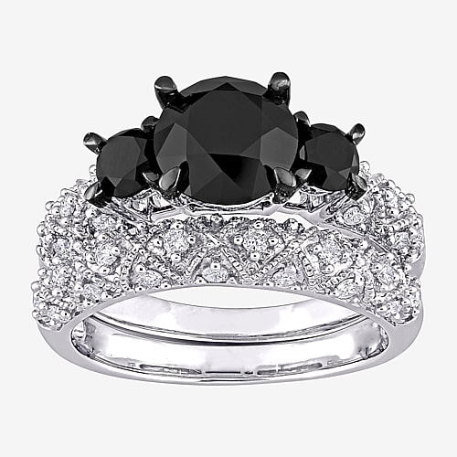 Click here for Midnight Black Womens 3 CT. T.W. Natural Black Dia... prices