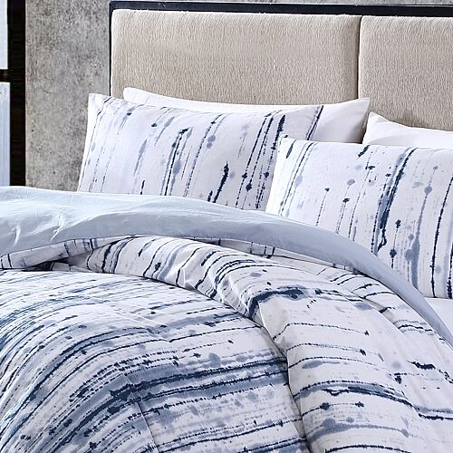 Click here for City Scene Duvet Cover Set  One Size  Blue prices