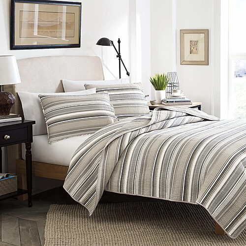 Click here for Stone Cottage Fresno Quilt Set  One Size  Gray prices