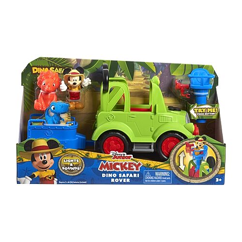 Disney Collection Dino Safari Vehicle Mickey Mouse Toy Playset  One Size