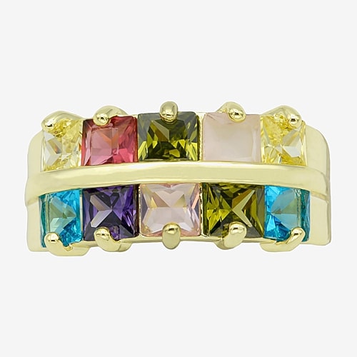 Click here for Sparkle Allure Faux Stacked Womens 3MM Multi Color... prices