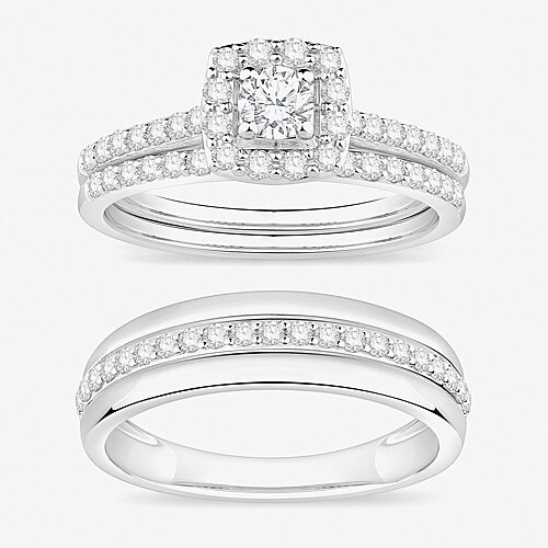 Click here for (I / Si1) 3PC Trio Set Featuring 1 CT. T.W. Lab Gr... prices