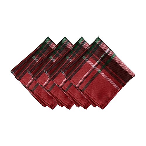 Click here for Threadmade Pocono Plaid Holiday Fabric 4-pc. Napki... prices