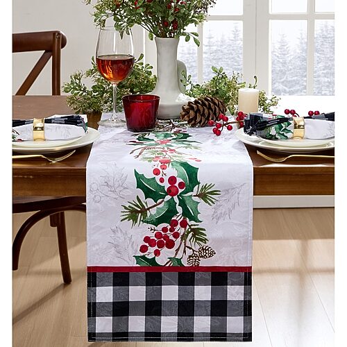 Click here for Elrene Home Fashions Holly Farmhouse Charm Holiday... prices