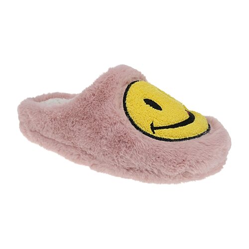 Joe Boxer Plush Mr Licky Womens Memory Foam Clog Slippers  Medium  Pink