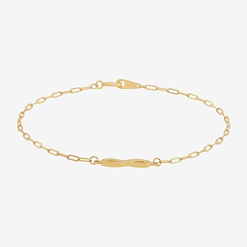 Click here for Gold Addiction Womens 10K Gold 7.25 Inch Solid Cha... prices