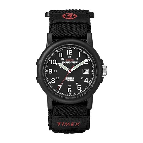 Timex Expedition Camper Mens Black Nylon Fast Strap Watch T400119J  One Size