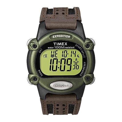Click here for Timex Expedition Mens Brown Leather Strap Digital... prices