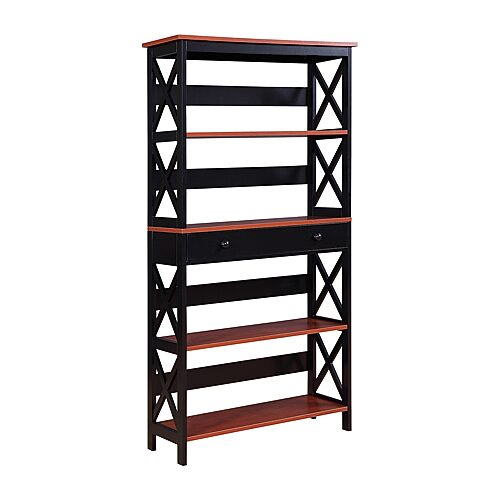 Click here for Oxford 5-Shelf Bookcase  One Size  Red prices