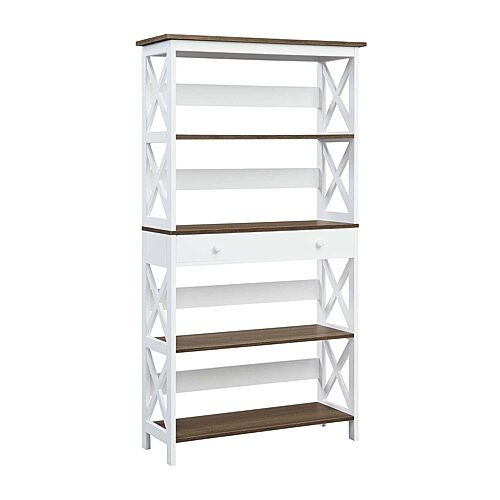 Click here for Oxford 5-Shelf Bookcase  One Size  Red prices
