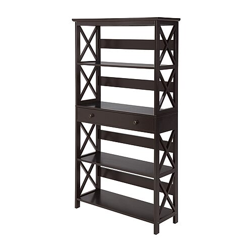 Click here for Oxford 5-Shelf Bookcase  One Size  Brown prices