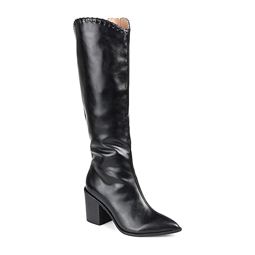 Click here for Journee Collection Womens Daria Stacked Heel Ridin... prices