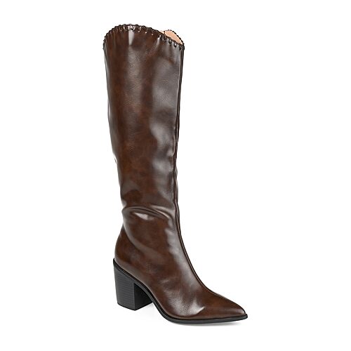 Click here for Journee Collection Womens Daria Stacked Heel Ridin... prices