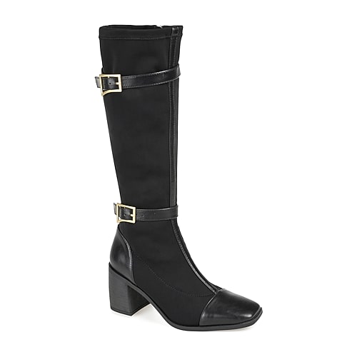 Click here for Journee Collection Womens Gaibree Stacked Heel Rid... prices