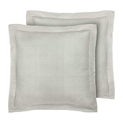 Click here for Laura Ashley Ticking Stripe Euro Sham  One Size  G... prices