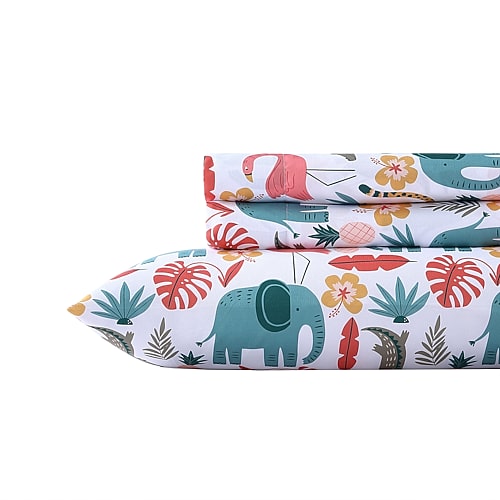Click here for Poppy & Fritz Wild Animals Deep Pocket Sheet Set... prices