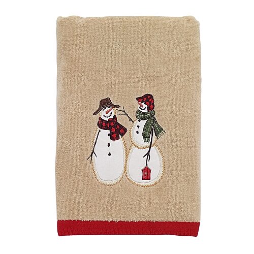 Click here for Avanti Snowman Gathering Embellished Hand Towel  O... prices
